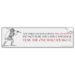 Gifts for Geeks: Latin Club Bumper Stickers – Gifts by Genius | Gift Ideas